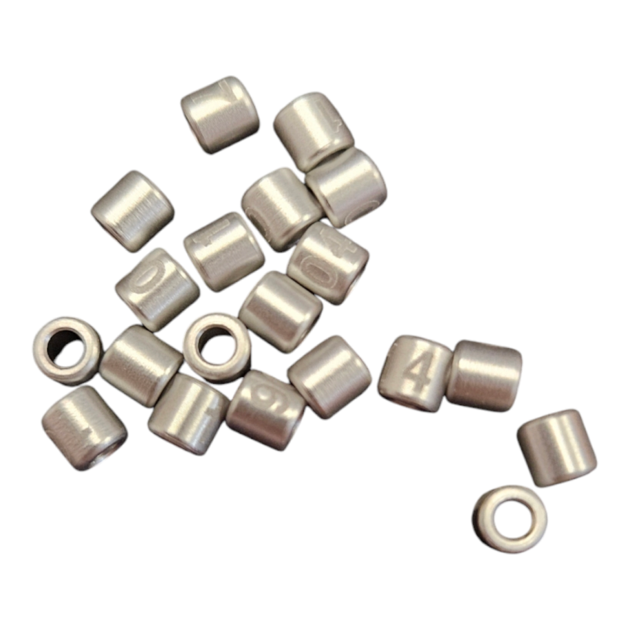 ANILHA ALUMÍNIO 2.0mm NUMERADA 01 a 20 (TIZIU) - Super Pássaros